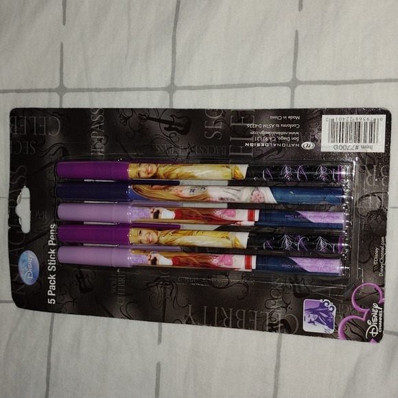 Disney | Office | Disney Hannah Montana 5 Pack Pens Stick | Poshmark
